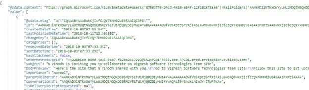 Read Email From Mailbox Folders Using Microsoft Graph API